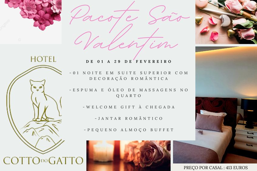 Pacote SÃO VALENTIM 2024 em Ponte da Barca | desde 235 € | My Best Hotel