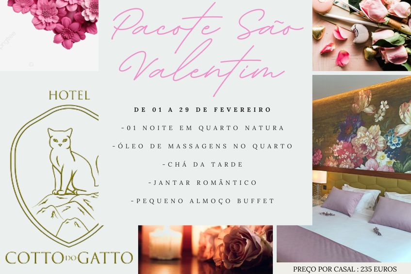 Pacote SÃO VALENTIM 2024 em Ponte da Barca | desde 235 € | My Best Hotel
